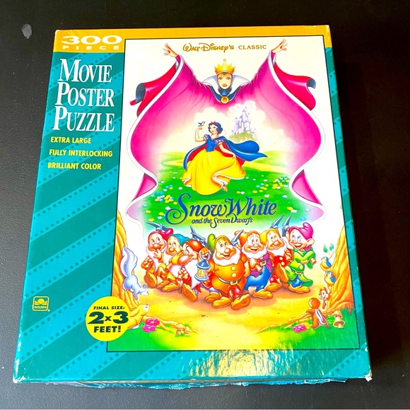 Disney | Toys | Vtg Walt Disney Snow White Seven Dwarfs Golden 30 Pc ...